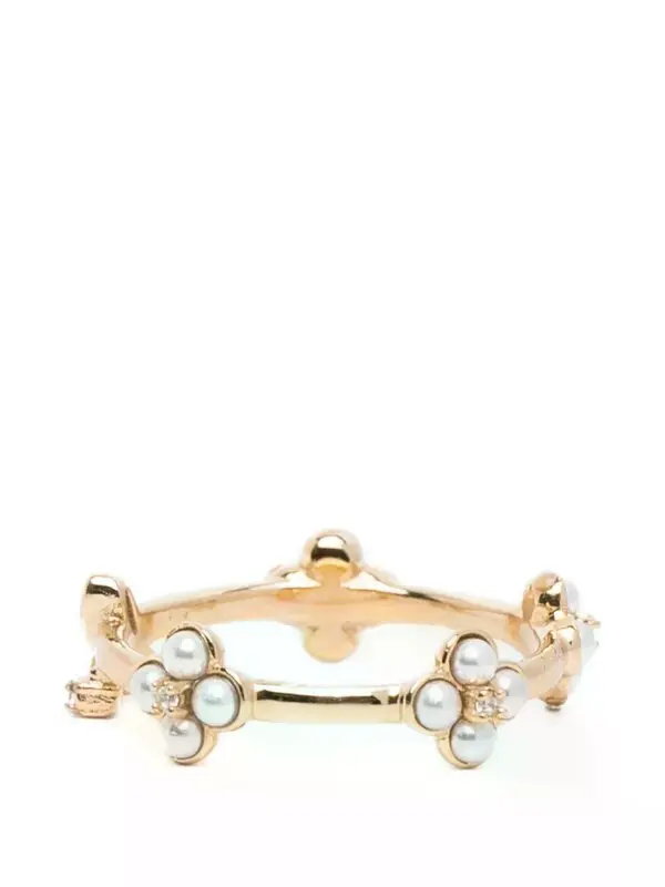 AGNES B. Double Bloom Ring - Gold
