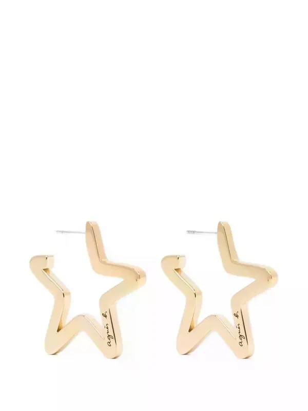 AGNES B. Rock Star Earrings - Gold