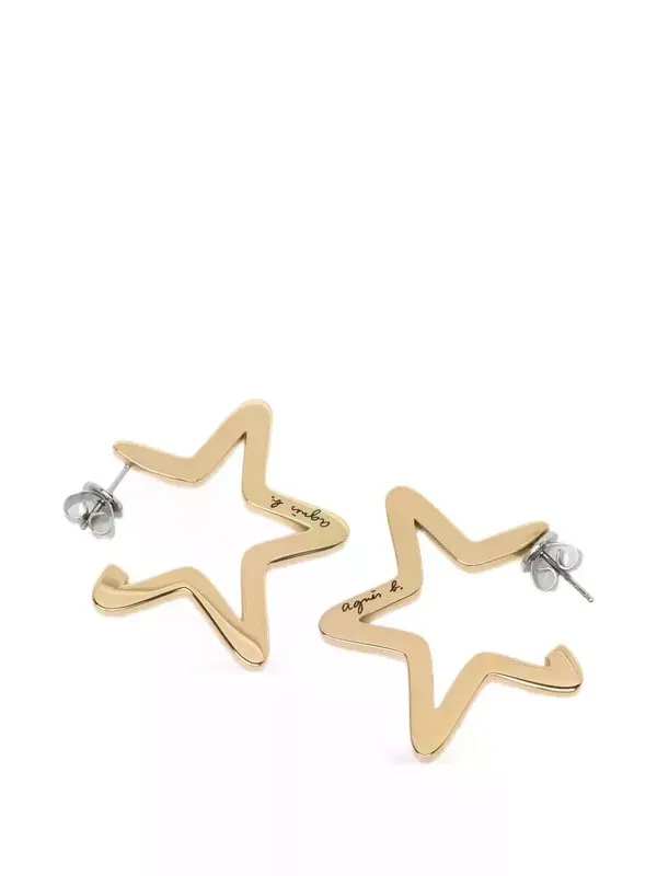 AGNES B. Rock Star Earrings - Gold