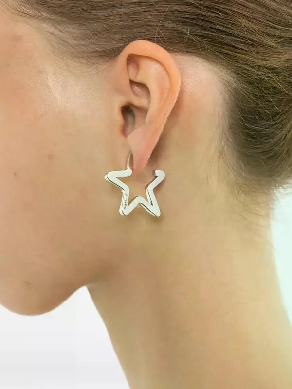 AGNES B. Rock Star Earrings - Silver