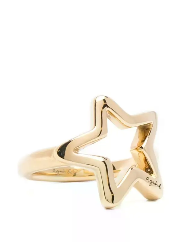 AGNES B. Star Motif Ring - Gold