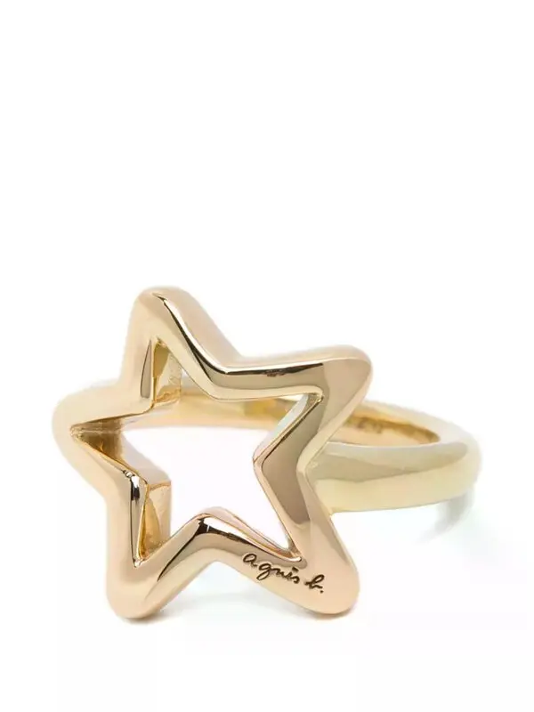 AGNES B. Star Motif Ring - Gold