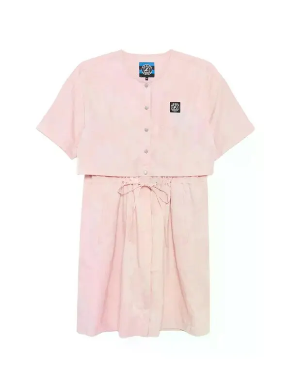 AGNES B. Short-sleeves Mini Dress - Pink