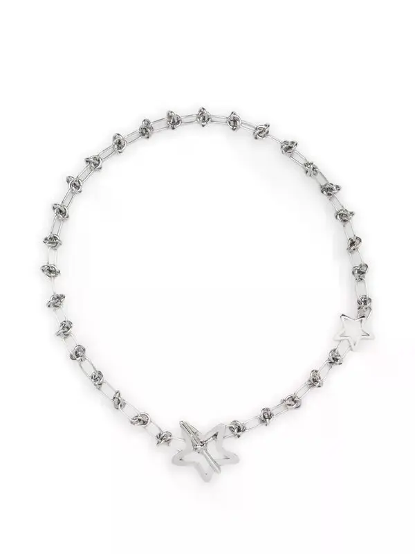 AGNES B. Star Pendant Necklace - Silver