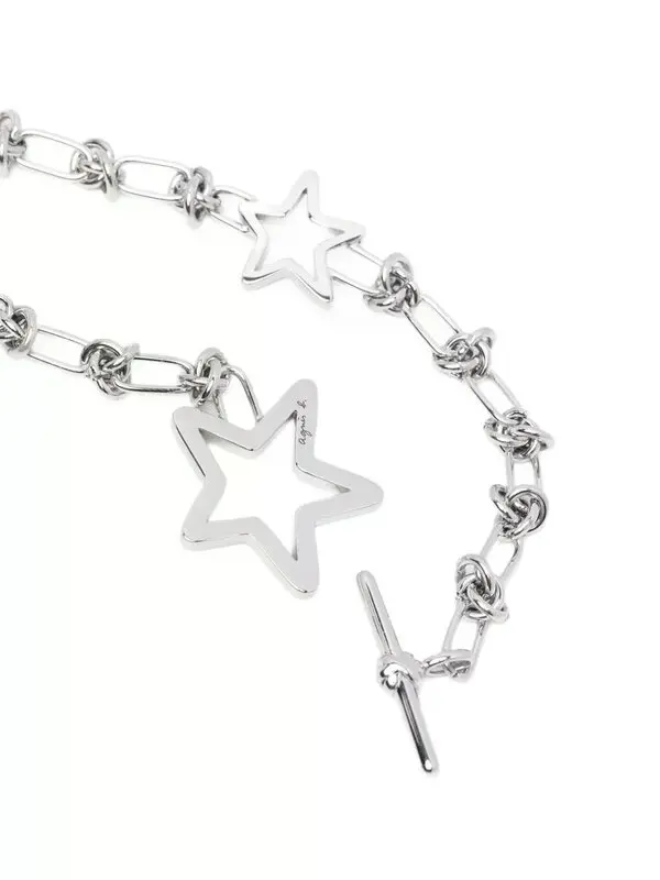 AGNES B. Star Pendant Necklace - Silver