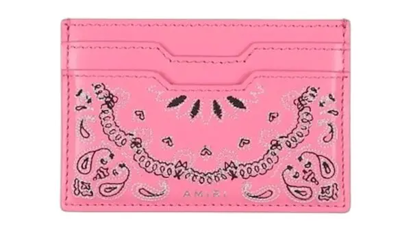 Amiri Bandana Card Holder Card Holder - Pink