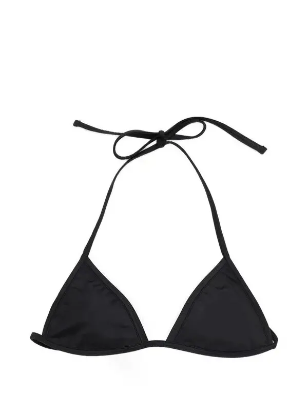 Paloma Wool Adina Halterneck Triangle Bikini Top - Black