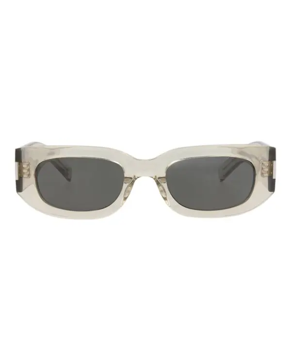 Saint Laurent Roundframe Recycled Acetate Sunglasses - Beige Beige Grey (sl697/30015342/003)