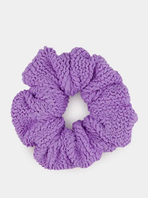 Hunza G Scrunchie Crinkle - Purple