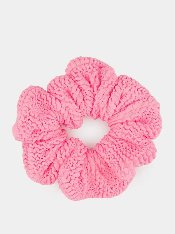 Hunza G Crinkle Scrunchie - Pink