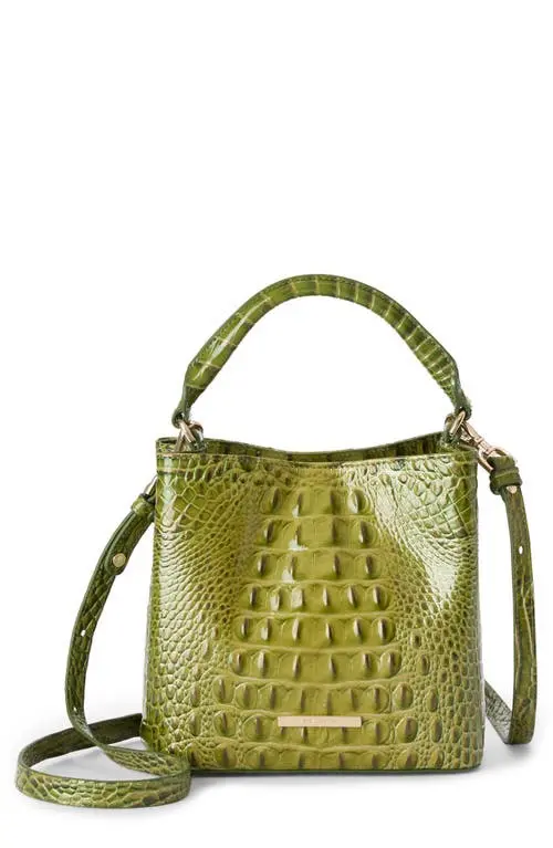 Brahmin Mini Amelia Croc Embossed Bucket Bag