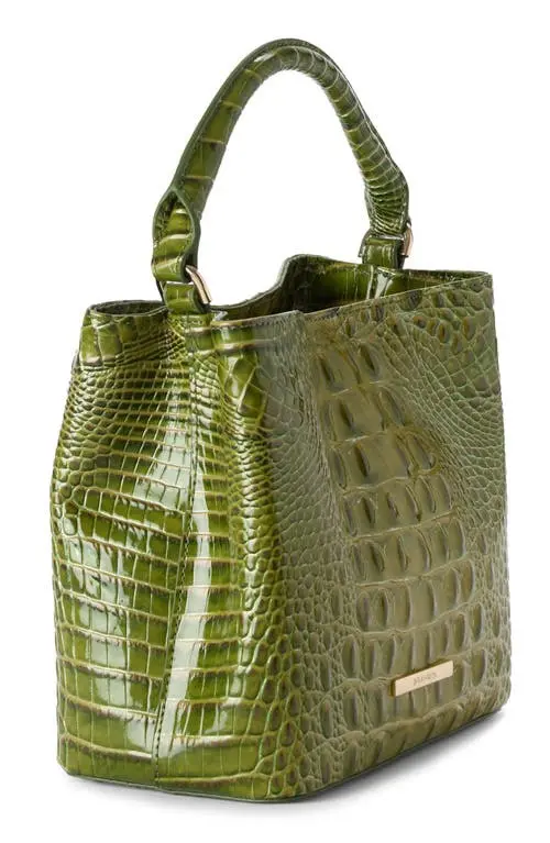 Brahmin Mini Amelia Croc Embossed Bucket Bag