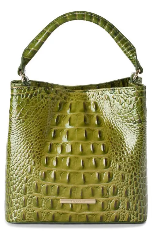 Brahmin Mini Amelia Croc Embossed Bucket Bag