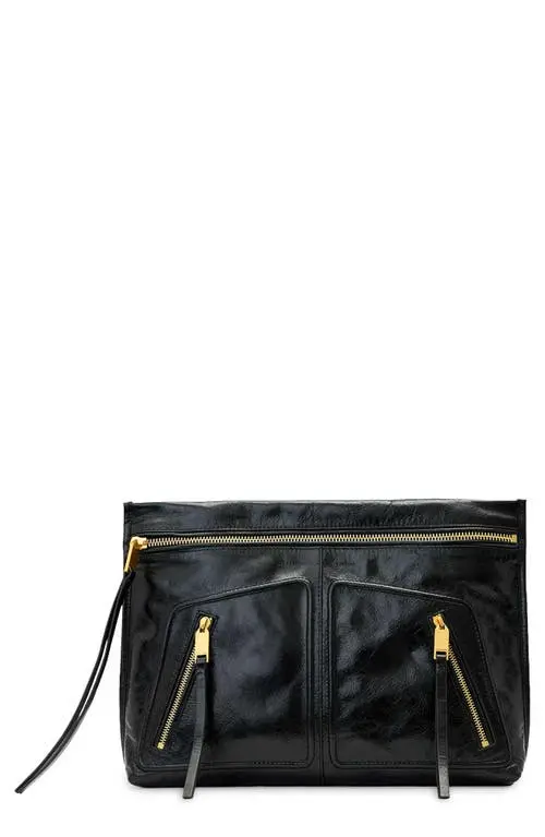 ALLSAINTS Leather Clutch - Black