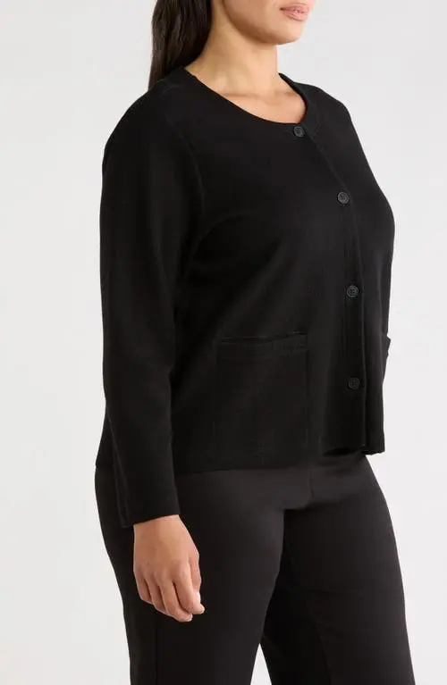 Eileen Fisher Button-front Organic Cotton Jacket