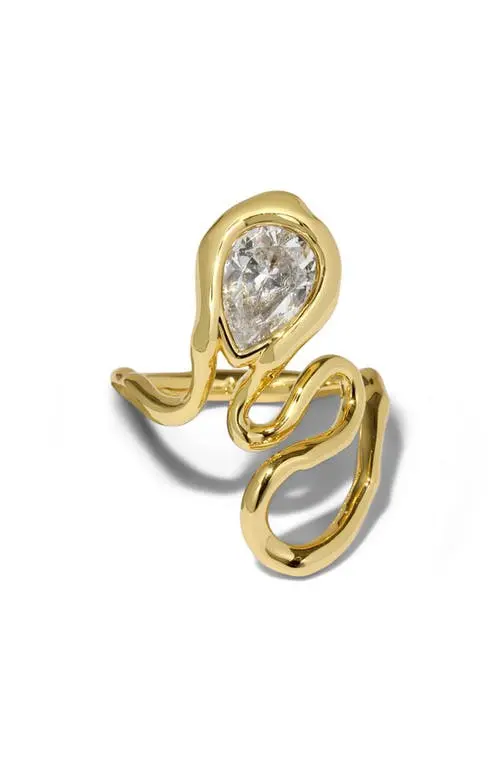 Alexis Bittar Asterales Vine Ring - Gold Stones