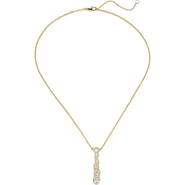 Alexis Bittar Astrales Cascading Bubble Pendant Necklace - Gold Stones