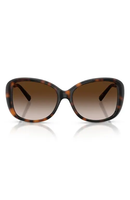 Tiffany & Co. 56mm Pillow Sunglasses - Havana/brown Gradient