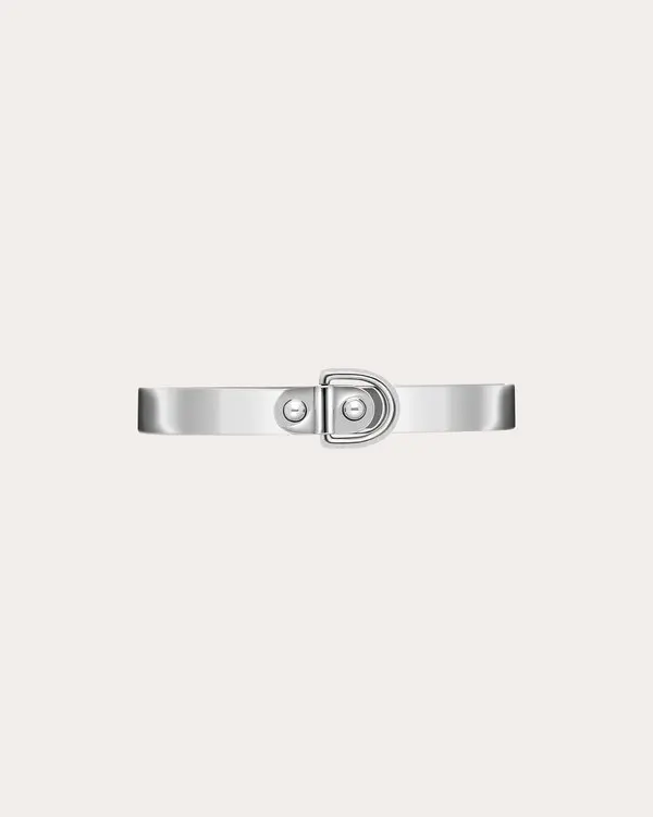 STATEMENT Rivet Bangle Bracelet - Silver