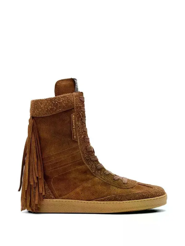 ALLSAINTS Louise Fringe-detail Sneakers - Brown