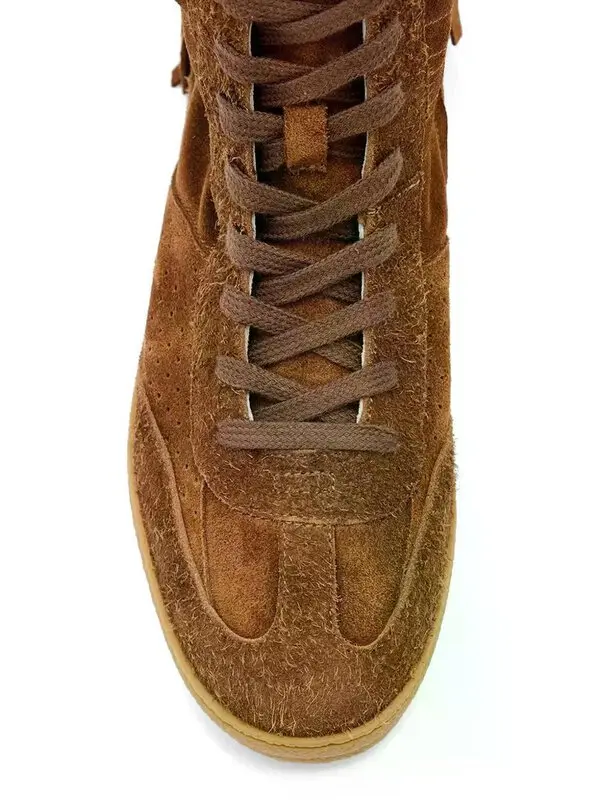 ALLSAINTS Louise Fringe-detail Sneakers - Brown