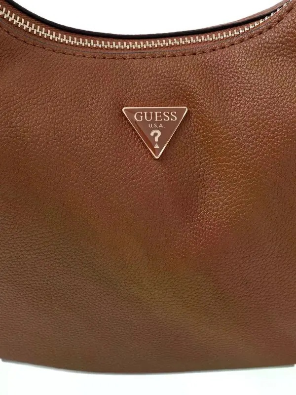 Guess Logo-plaque Tote Bag - Brown