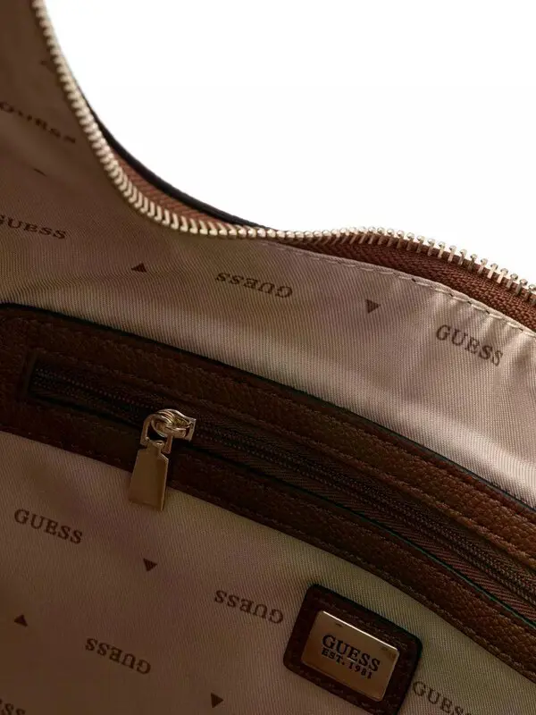 Guess Logo-plaque Tote Bag - Brown