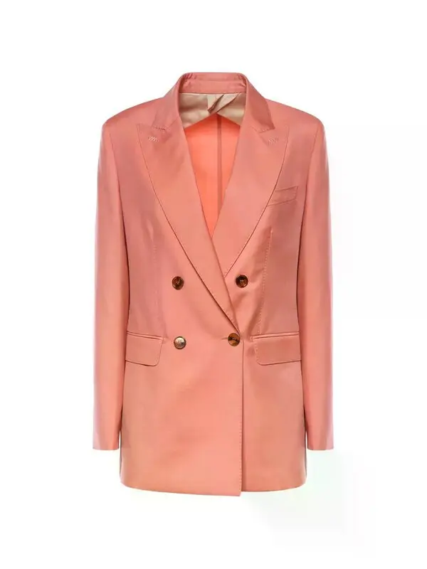 Max Mara Double-breasted Peak-lapel Blazer - Pink