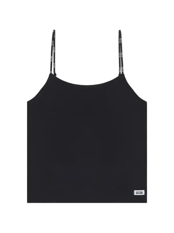 Gcds Logo-patch Tank Top - Black