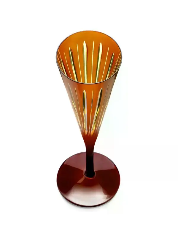 L'Objet Prism Champagne Flutes - Orange
