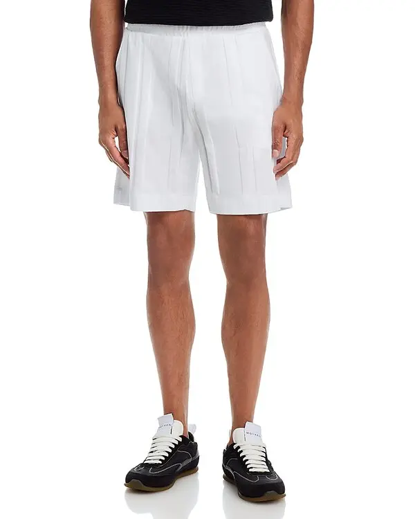 BOSS Huxley 7" Stripe Shorts - White