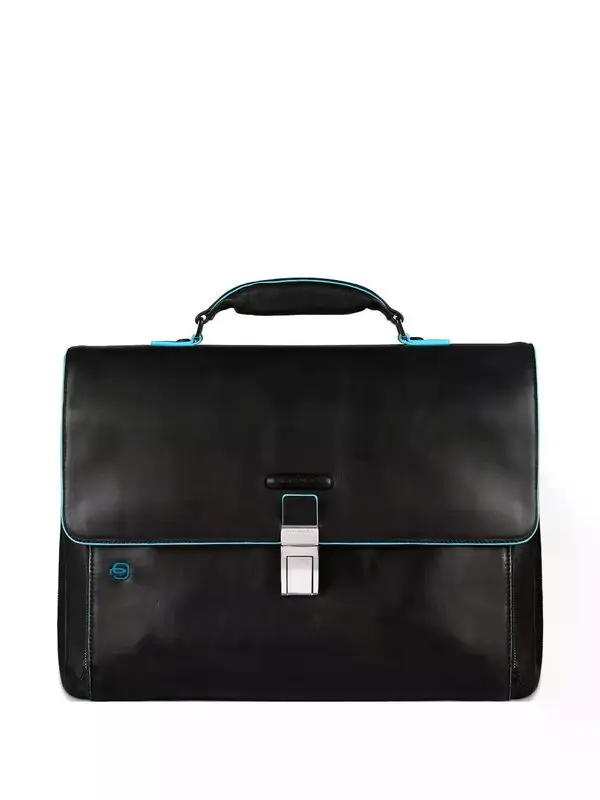 PIQUADRO Expandable Padded Briefcase - Black
