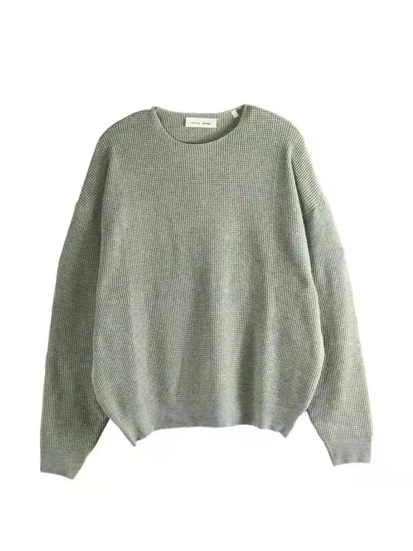 Fear Of God Signature 90's Waffle-knit Sweater - Grey