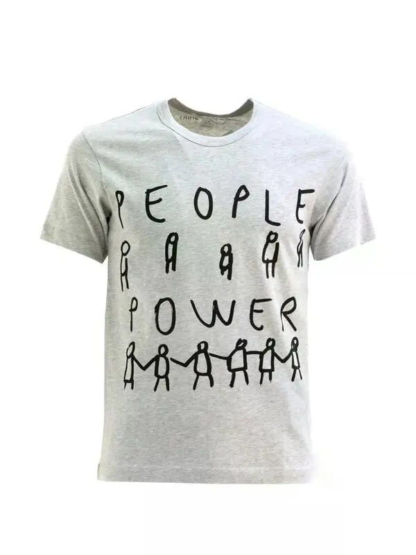 Comme Des Garçons People Power T-shirt - Grey