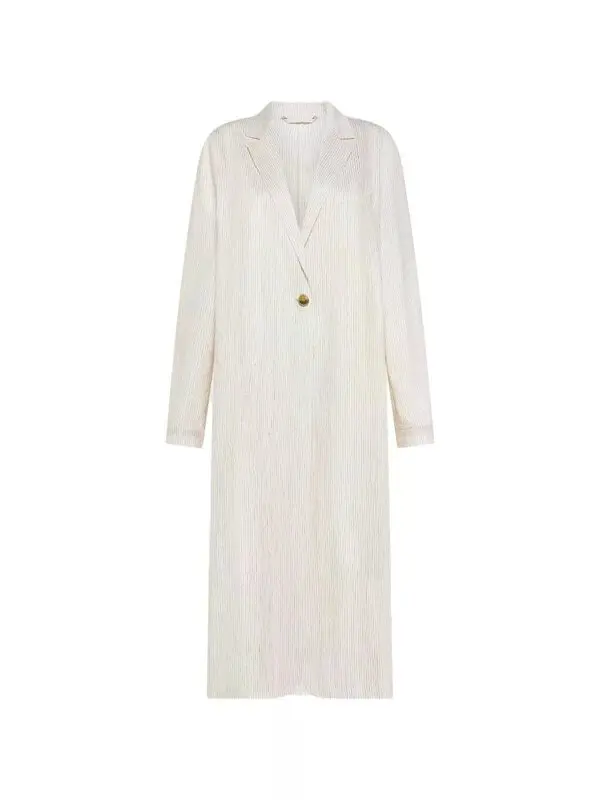 Seventy Striped Button Coat