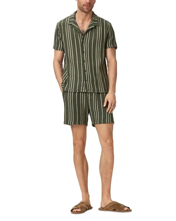 John Varvatos Elias Short Sleeve Vertical Texture Shirt