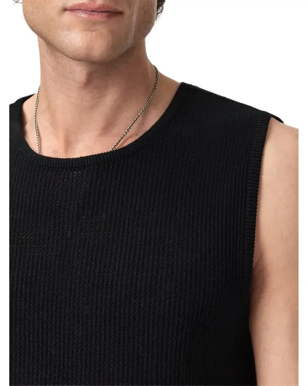 John Varvatos Beaumont Sweater Tank Top - Black