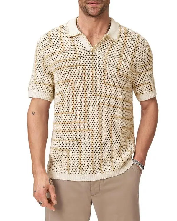 John Varvatos Lloyd Crochet Polo Shirt