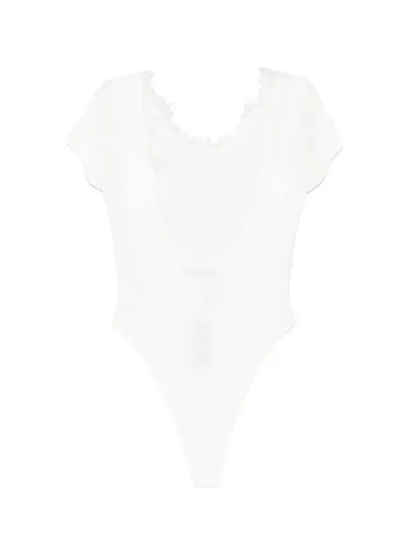 Ermanno Scervino Lace-trim Bodysuit