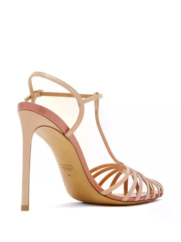 FRANCESCO RUSSO Strappy T-bar Sandals - Neutrals