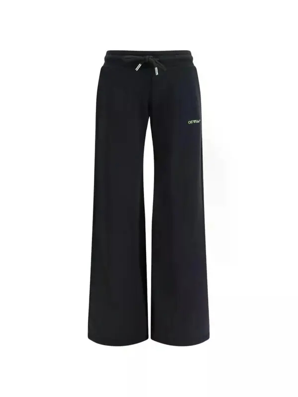 Off-White Bookish Logo-print Wide Leg Trousers
