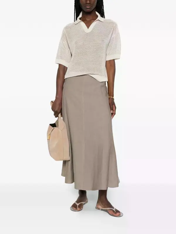 Peserico Open-knit Short-sleeve T-shirt