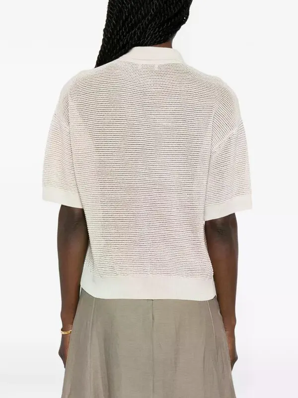 Peserico Open-knit Short-sleeve T-shirt