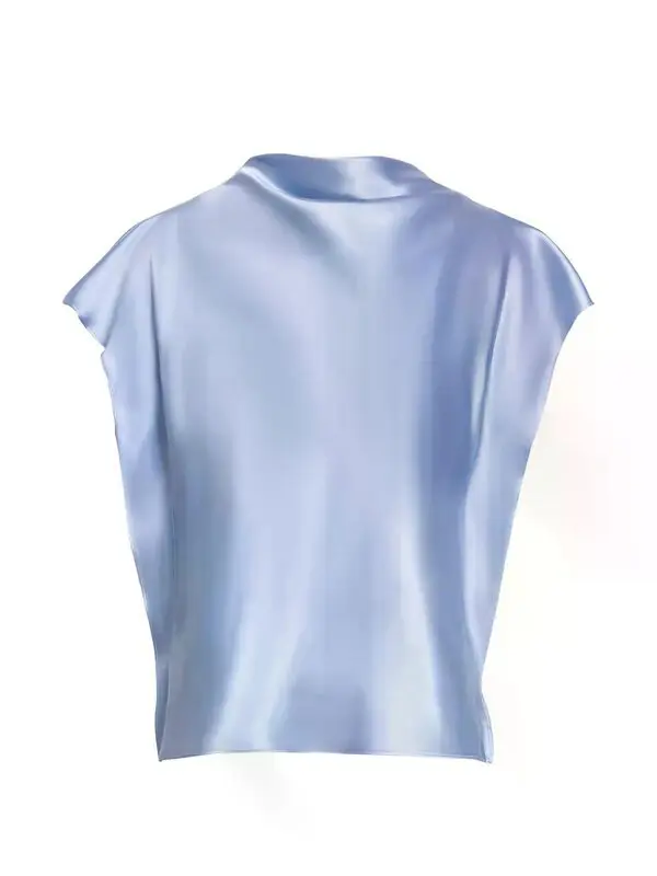 Tanya Taylor Adrien Draped-neck Blouse