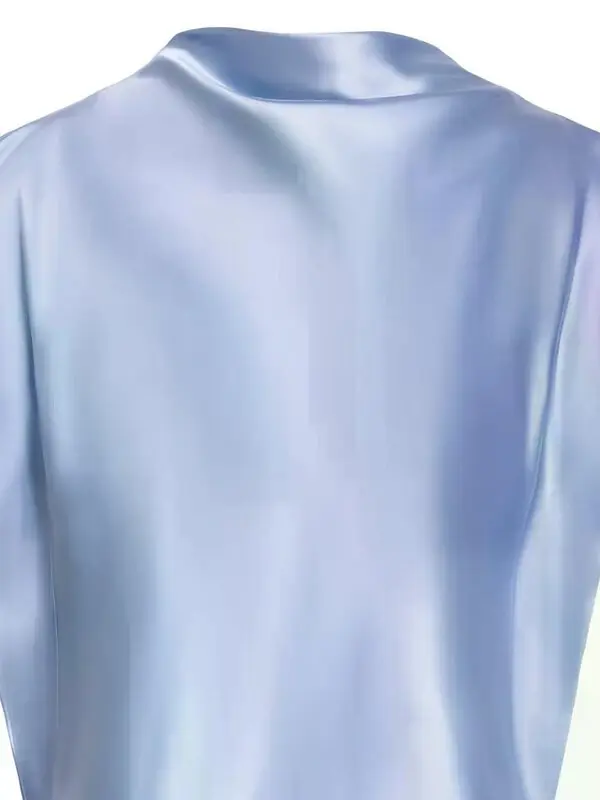 Tanya Taylor Adrien Draped-neck Blouse
