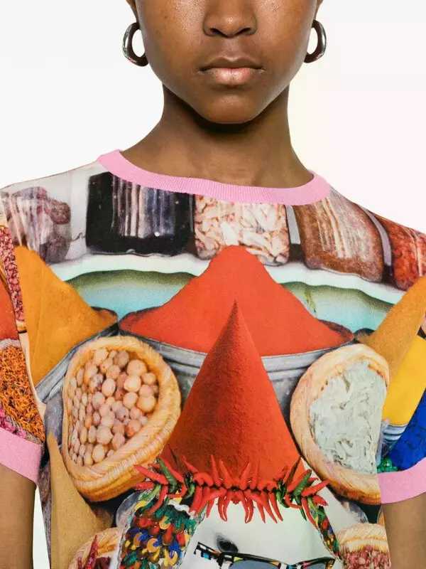 The Artistylist Graphic-print Mini Dress - Orange