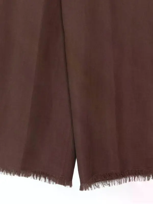 Antonelli Firenze Samuele Frayed-hem Trousers - Brown