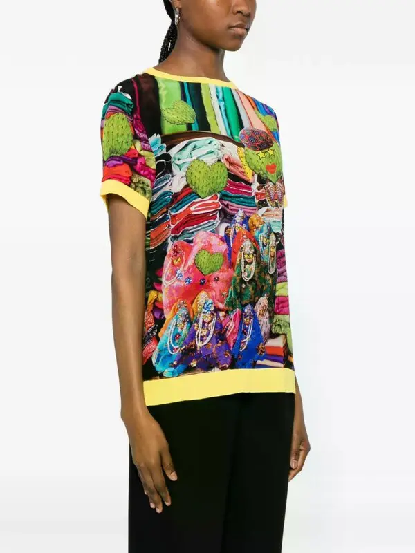 The Artistylist Graphic-print T-shirt - Blue