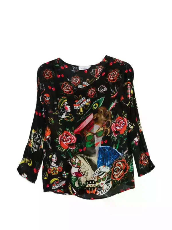 The Artistylist Graphic-print Blouse