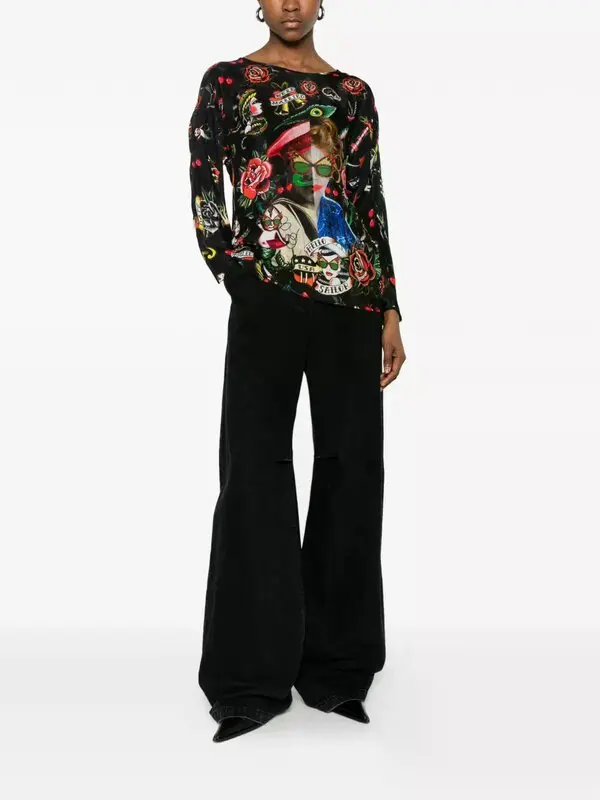 The Artistylist Graphic-print Blouse